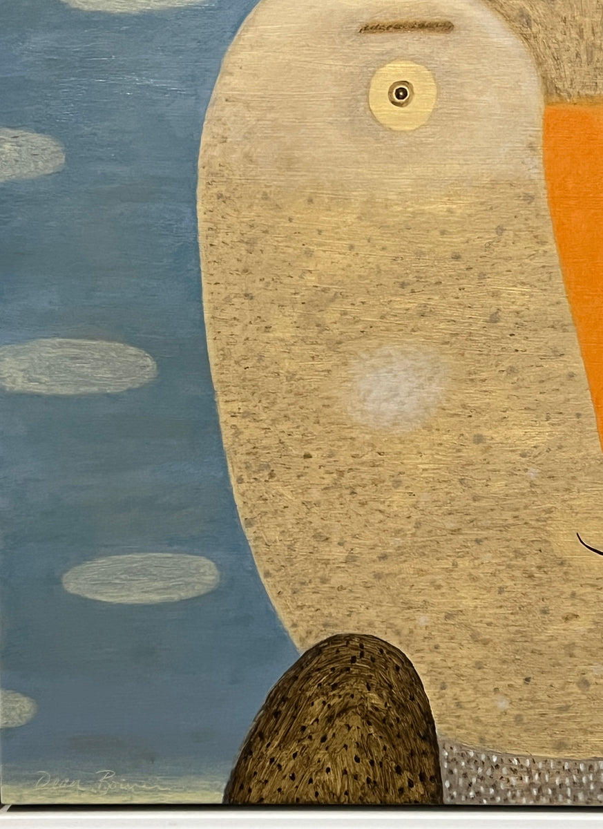 DEAN BOWEN "Nib Bird II" Original Oil On Board Painting 54cm x 65cm ...