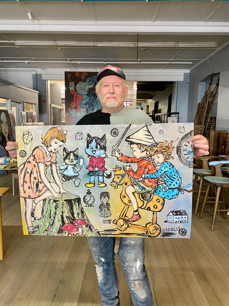 DAVID BROMLEY "Play Together" Signed Limited Edition Print 66cm x 100c ...
