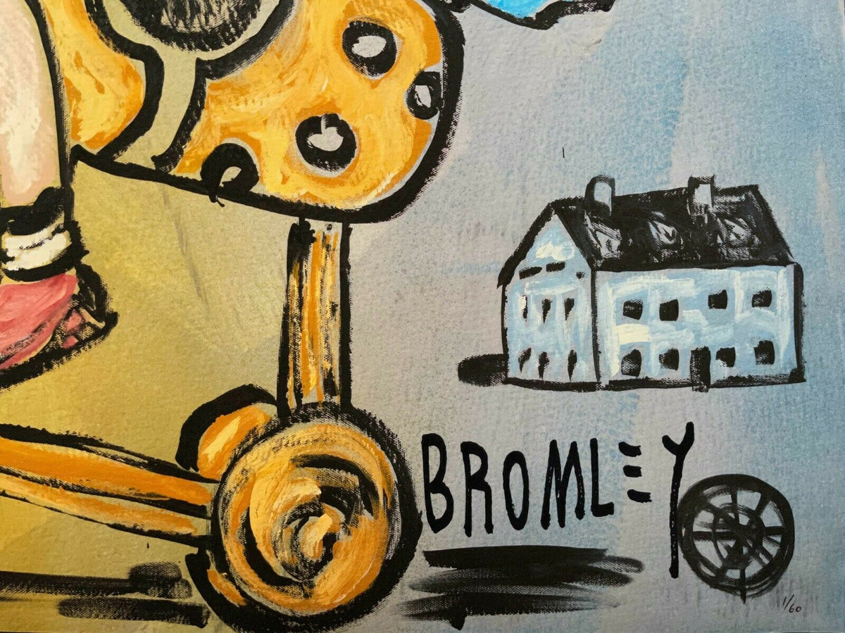 DAVID BROMLEY "Play Together" Signed Limited Edition Print 66cm x 100c ...